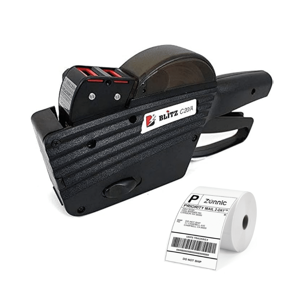 Blitz Pricing Labeller Gun with Extra Roll | Horeca Hut