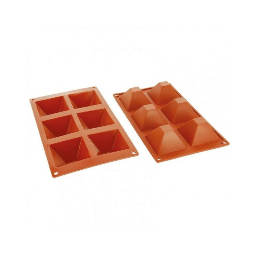 Silicone Mold Pyramid 6 Cavities | Horeca Hut