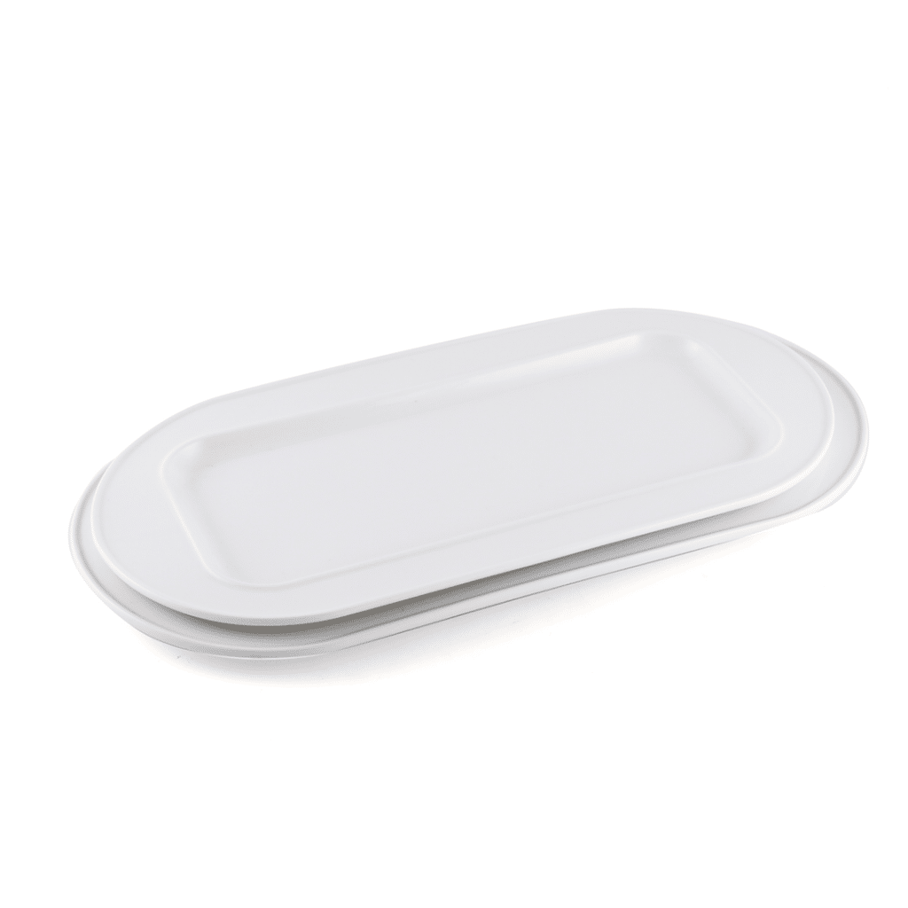Ivory Porcelain Oval Rectangular Inner Plate | Horeca Hut