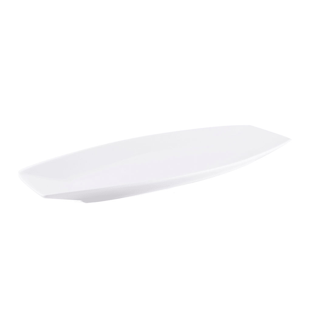 Ivory Porcelain Boat Rectangular Plate | Horeca Hut