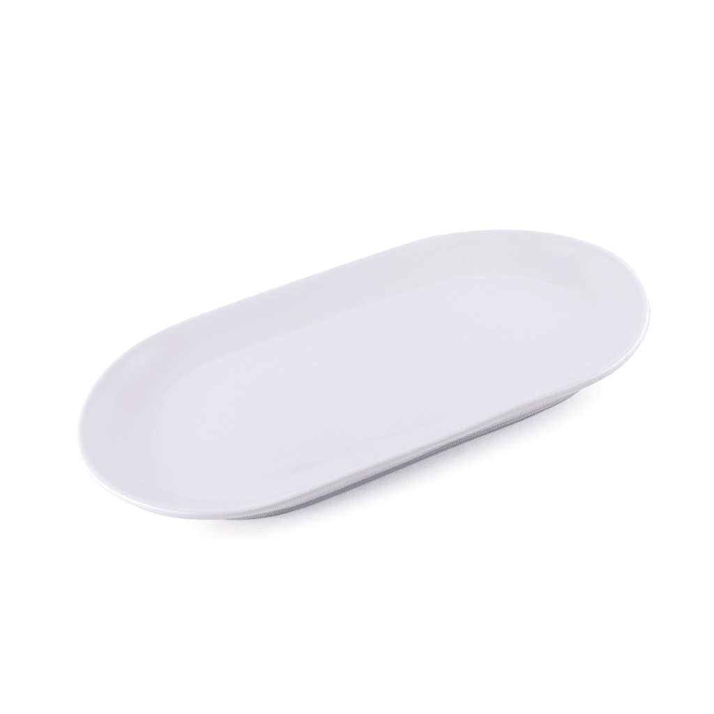 Ivory Porcelain Meal Oval Plate | Horeca Hut