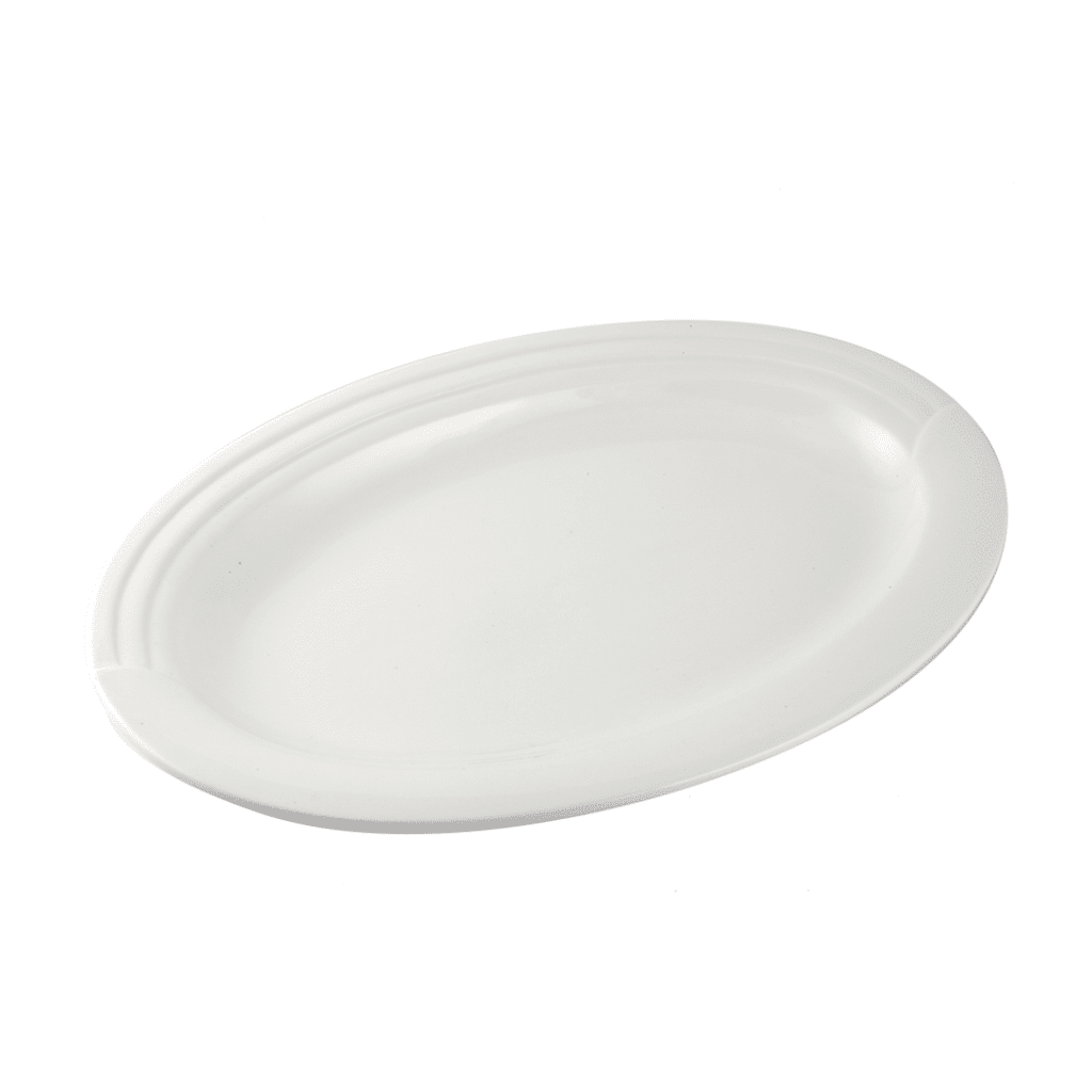 Refine Dining with Ivory Oval Plate | Horeca Hut